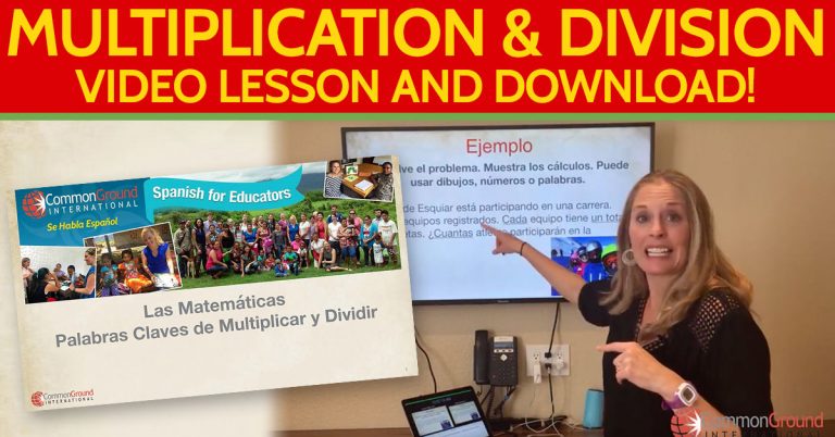 Spanish for Educators – Math: Multiplication and Division in Spanish ...