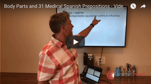 Body Parts and 31 Medical Spanish Prepositions Explained | Common ...