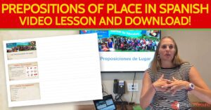 Spanish for Educators – 15 Prepositions of Place in Spanish – Common ...