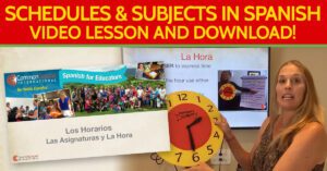 Spanish for Educators: School Schedules and Subjects in Spanish ...
