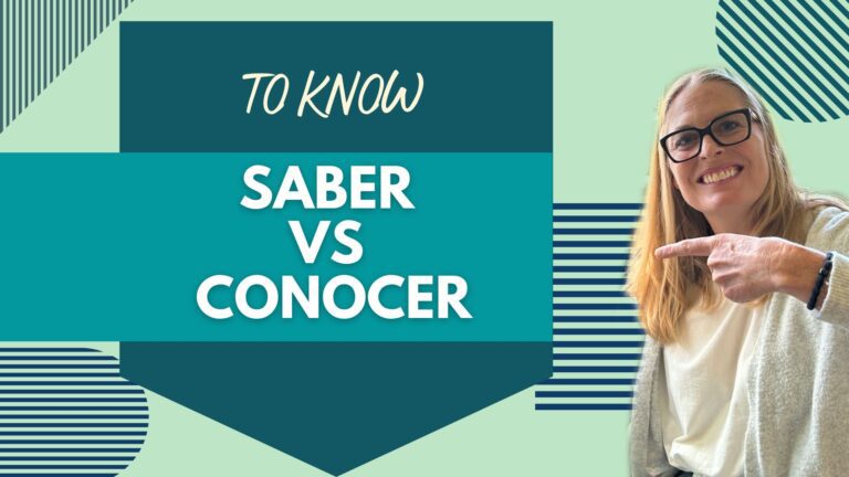saber vs. conocer – Common Ground International Language Services